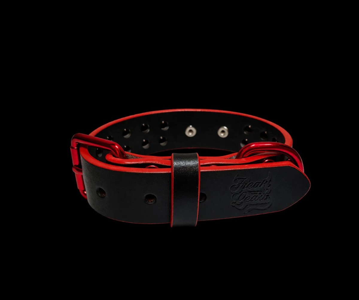 Freak On a Leash x Sick New World Limited Edition Red Chrome Leather ...